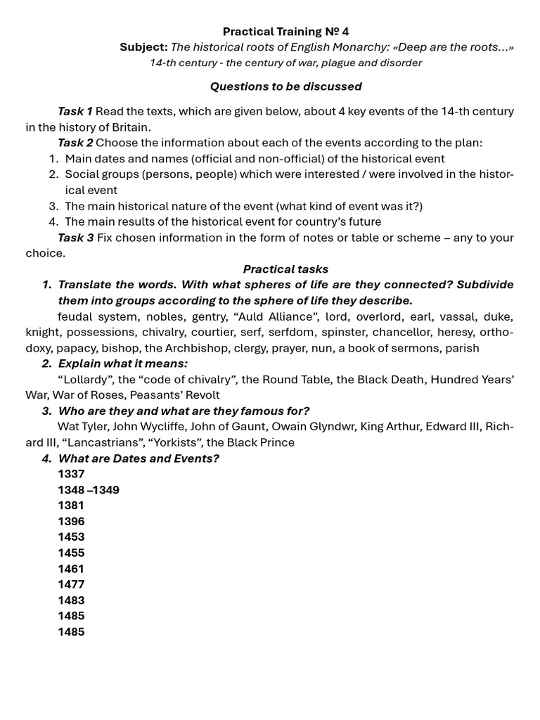 Roots of British Monarchy | PDF | House Of Lancaster | House Of York