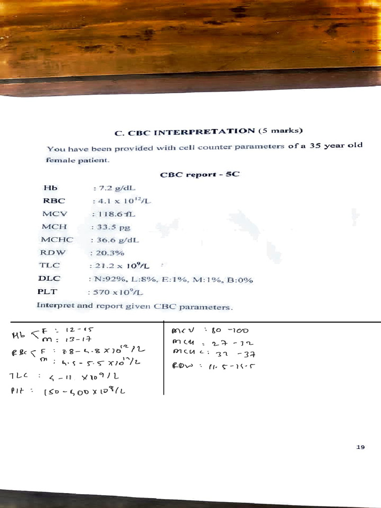 CBC Interpretation | PDF | Hematology | Pathology