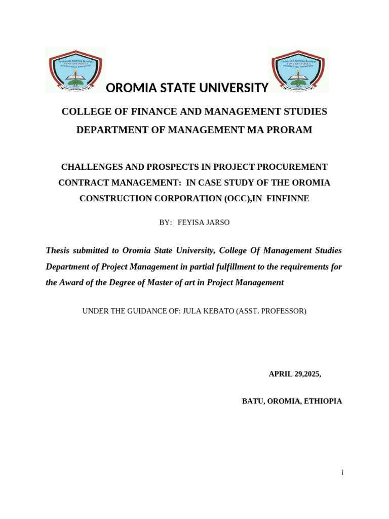 Commented Final Drafting Research Project Feyisa Jarso 2025 | PDF ...