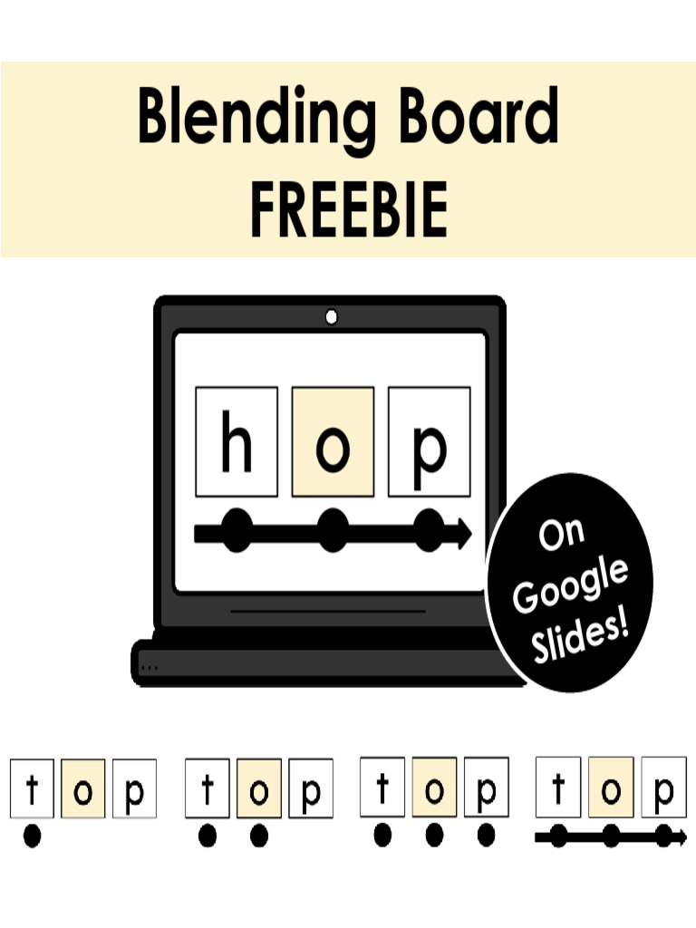 Blending Board Freebie: On Google Slides ! | PDF