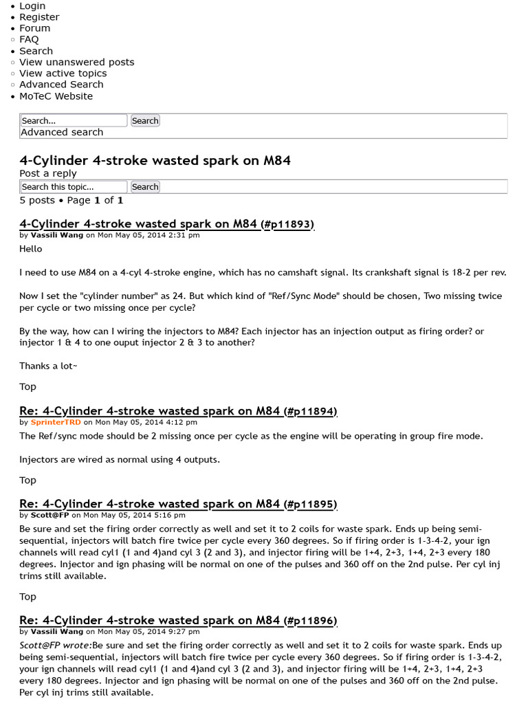 MoTeC Global Forum - View Topic - 4-Cylinder 4-Stroke Wasted Spark On ...
