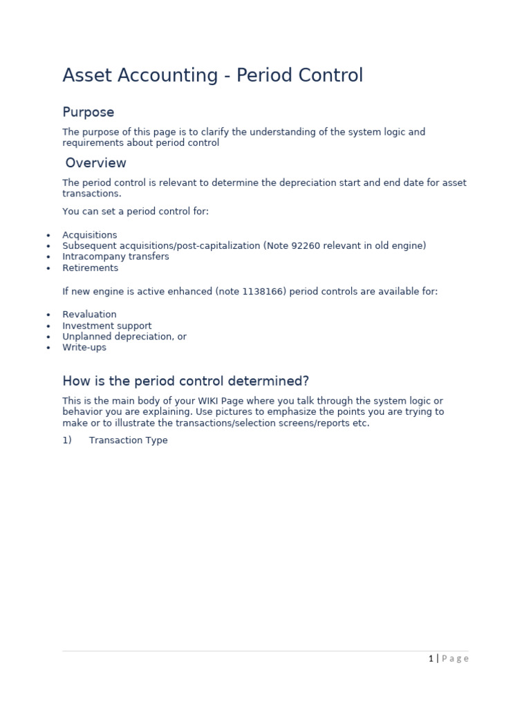 Asset Accounting - Period Control - 2019 | PDF | Depreciation | Fiscal Year