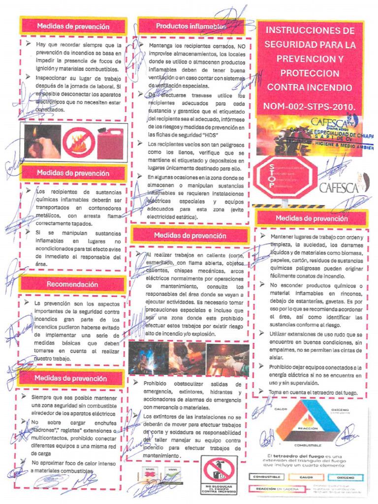 Triptico Nom-002-Stps-2010 | PDF