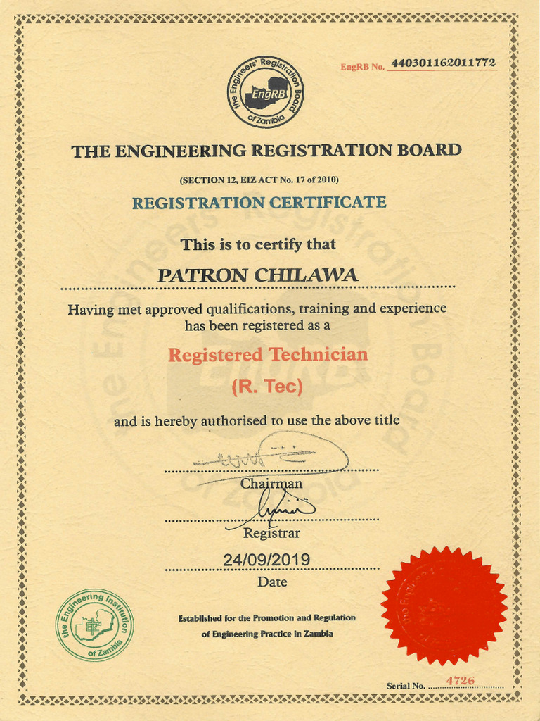 Registered technician (1) | PDF