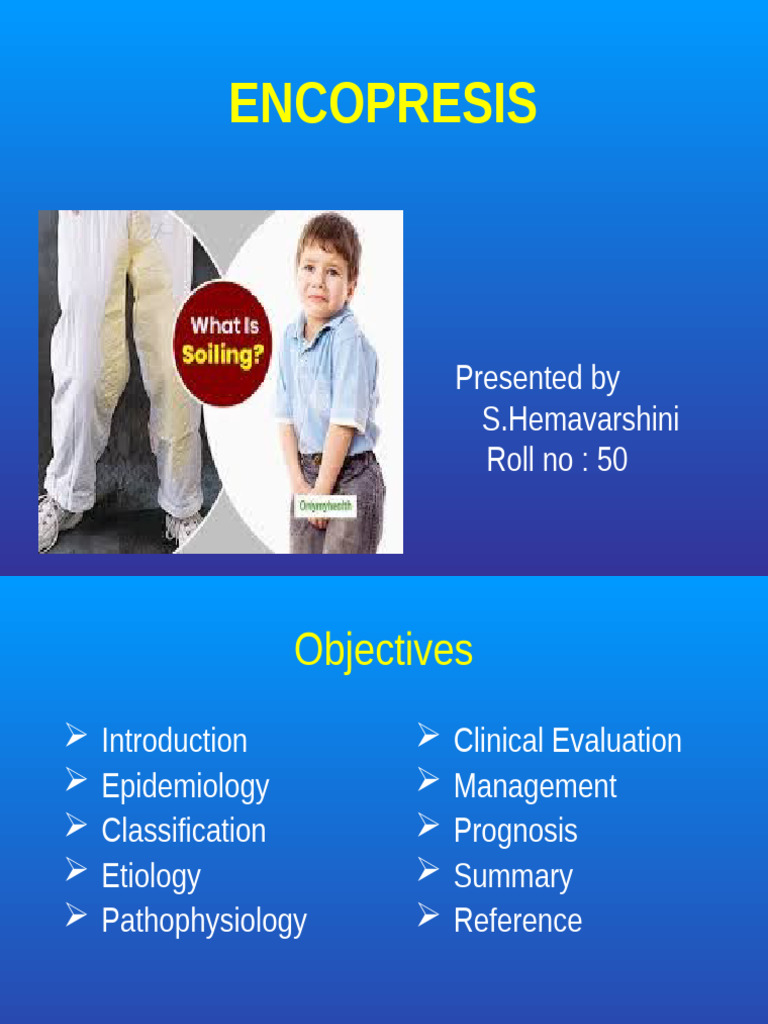 Understanding Encopresis in Children | PDF