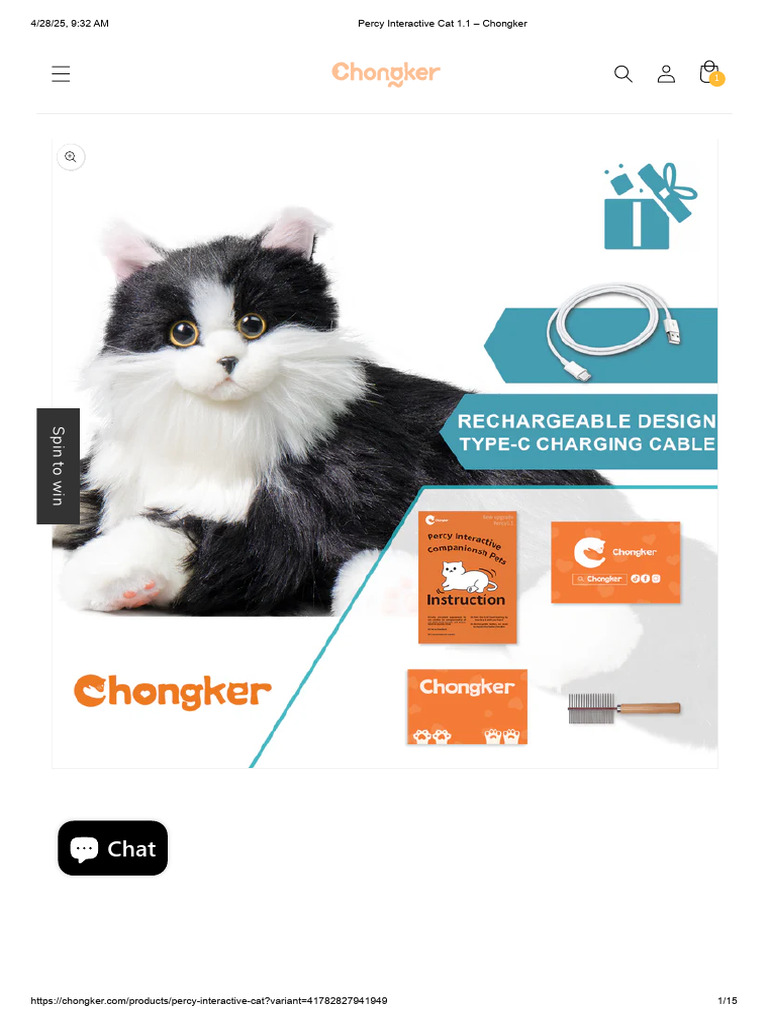Percy Interactive Cat 1.1 - Chongker | PDF | Cats | Animals And Humans