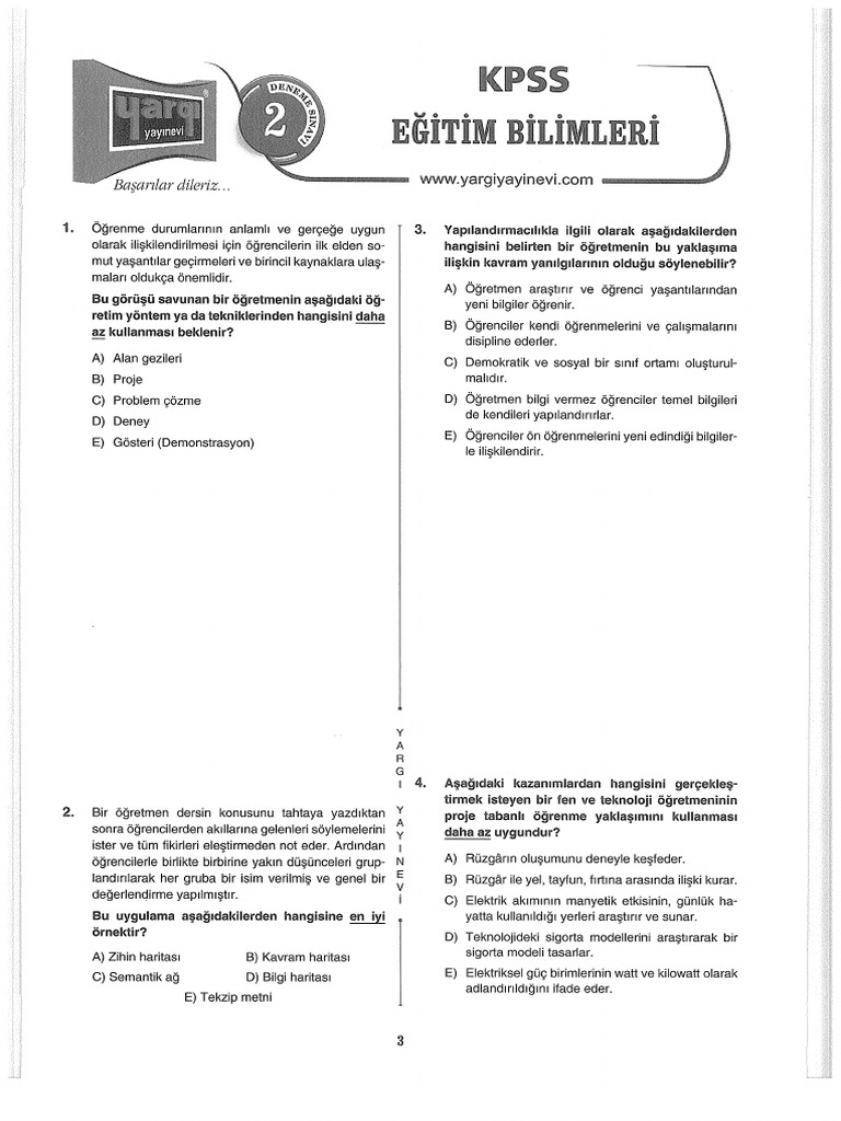 2024 Yargı Eğitim Bilimleri TG2 | PDF