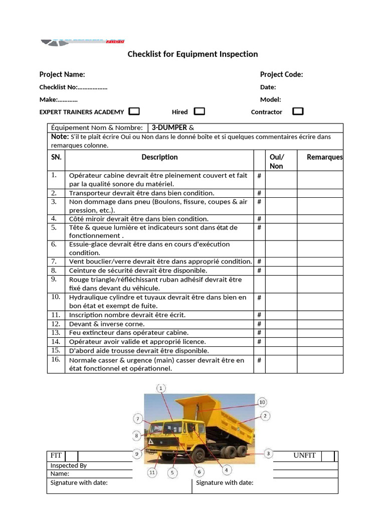 HSE Checklists For Inspection | PDF | Ingénierie mécanique | Biens ...