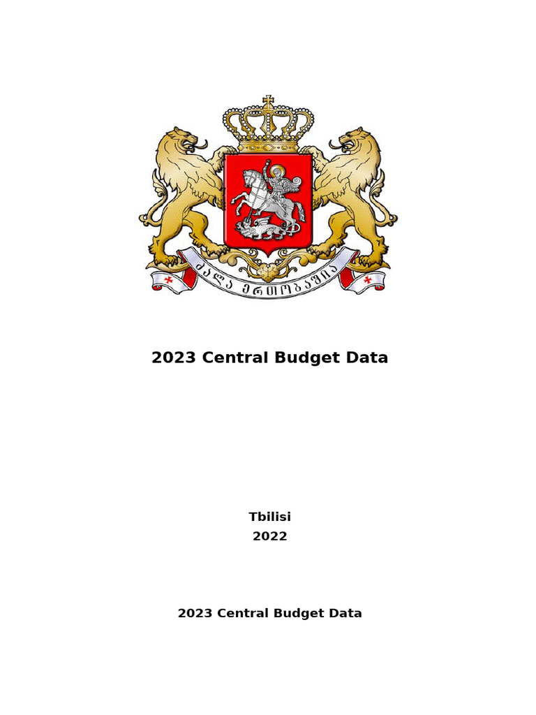 2023 Central Budget Overview | PDF | Expense | Budget