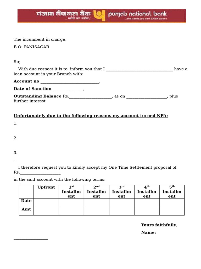 Account Turned NPA 1 | PDF