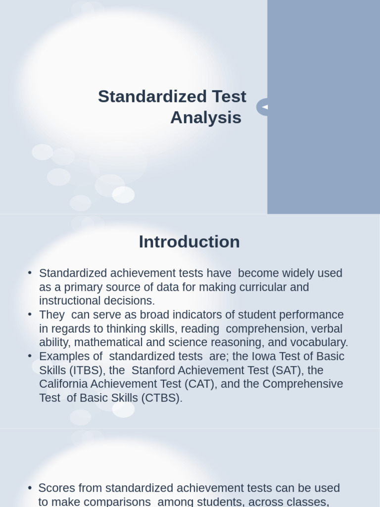 6 Analyzing Tests | PDF | Standardized Tests | Differentiated Instruction