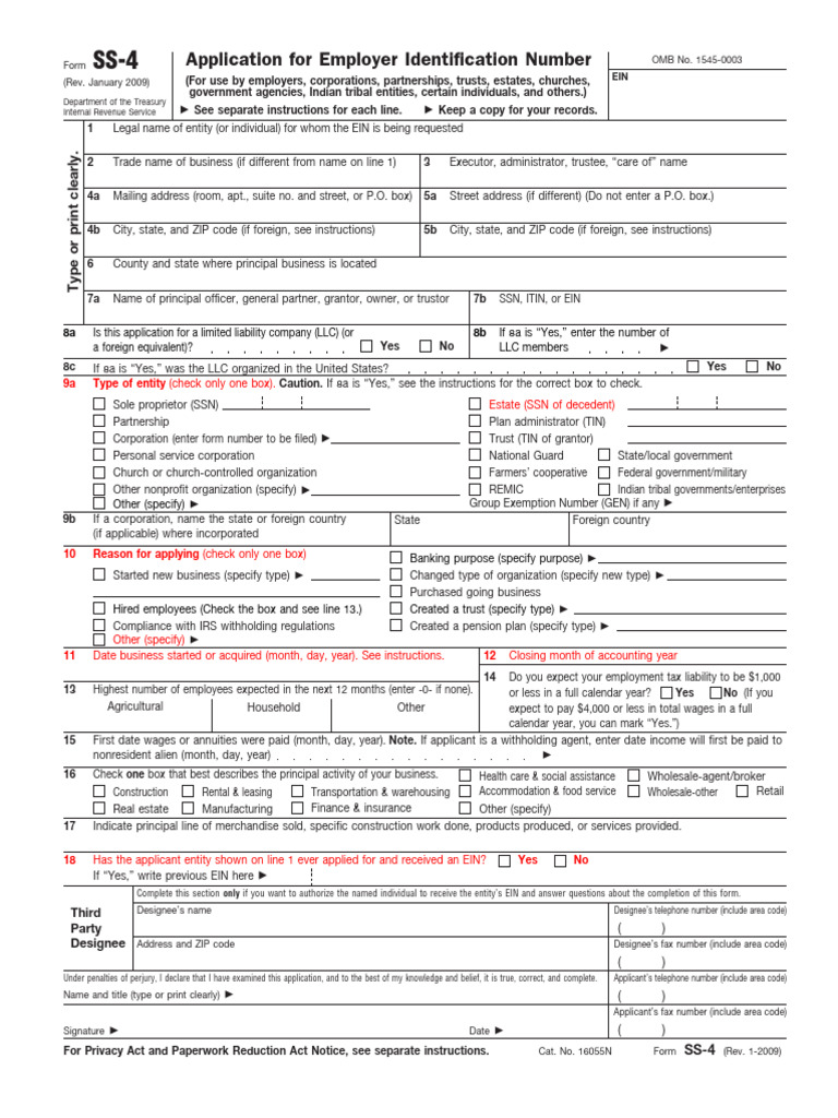 EIN Application for Executors and Trustees | PDF | Payments | Economies