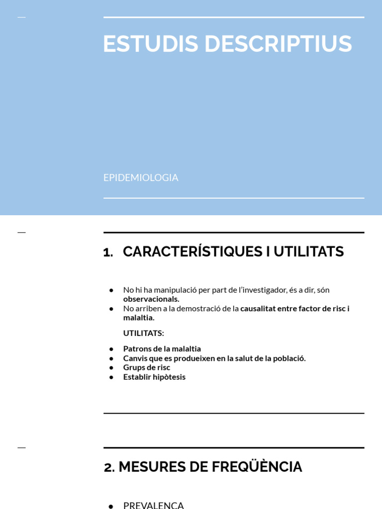 Estudios Descriptivos MP5 | PDF