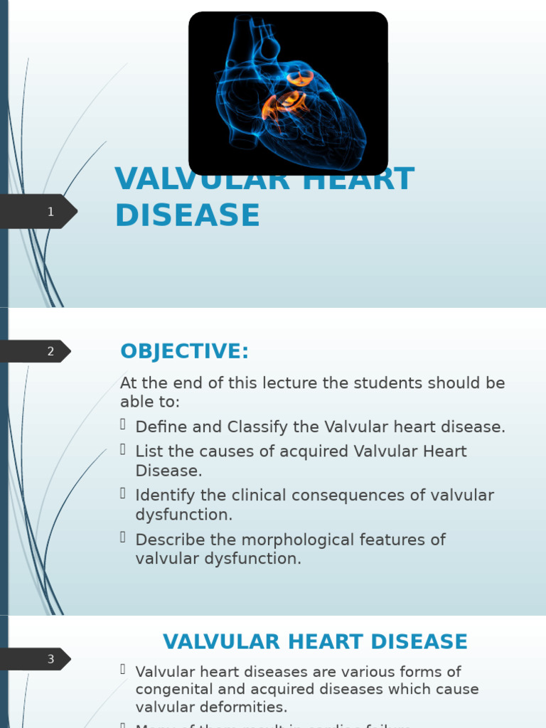 Overview of Valvular Heart Disease | PDF | Heart Valve | Heart