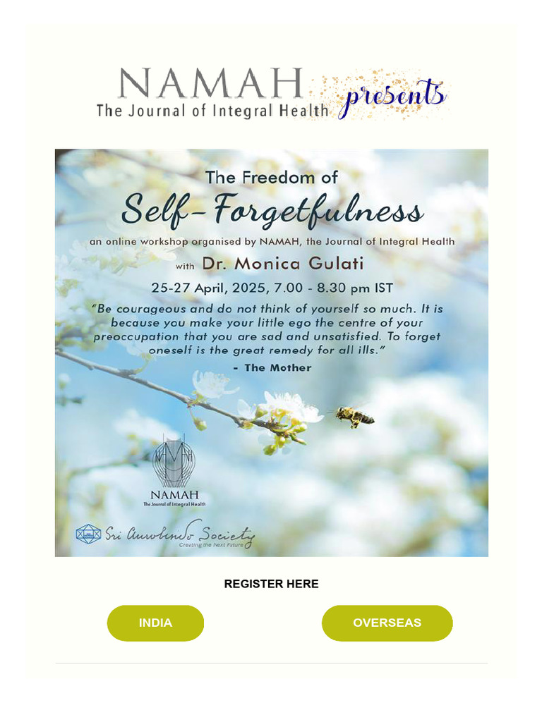 Freedom of Self-Forgetfulness Workshop | PDF | Psychology