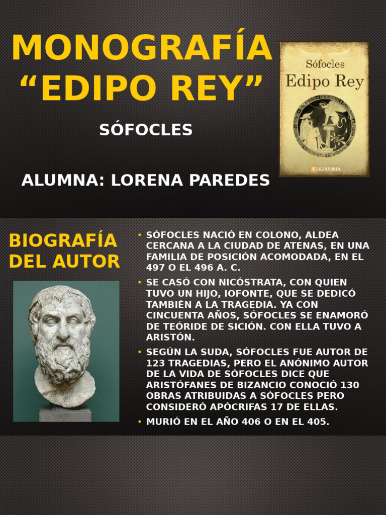 Edipo Rey | PDF | Sófocles | Edipo