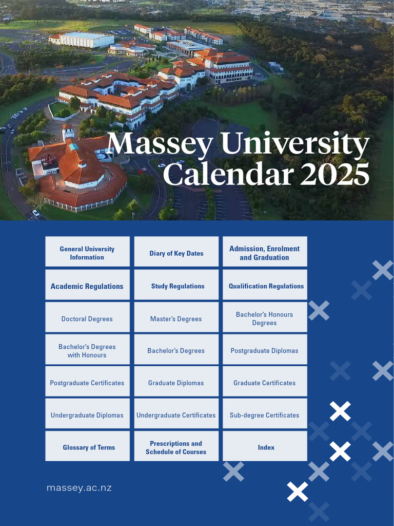 Massey University Calendar 2025 | PDF | Academic Term | Academic Degree