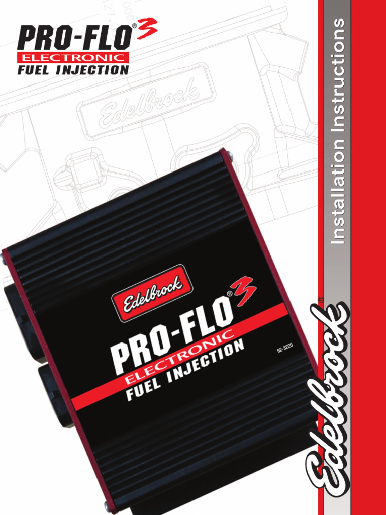 Pro-Flo 3 EFI System Installation Guide | PDF | Throttle | Fuel Injection