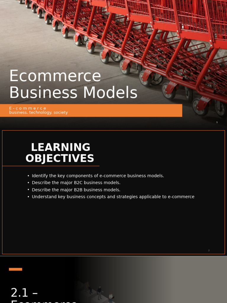 Topic 2-EC Business Models | PDF | Business Model | E Commerce