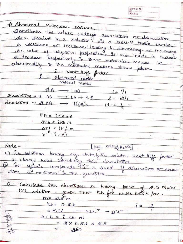 Abnormal Molecular Masses | PDF