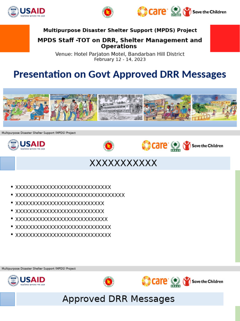 MPDS Project: DRR Training Overview | PDF
