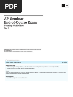 AP Seminar 2022 Exam Responses Guide | PDF | Argument | Reason