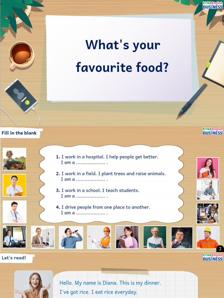 Foundation 2 - Lesson 3-What's Your Favourite Food | PDF | Lunch | Foods