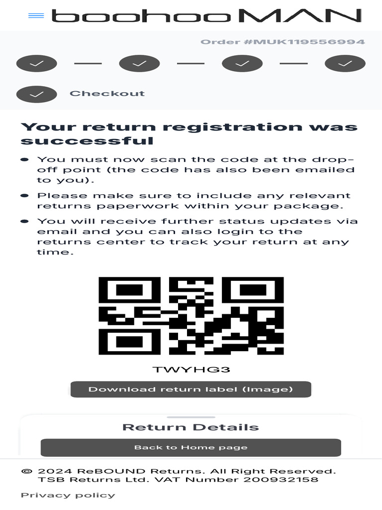 Return Summary - BoohooMAN | PDF