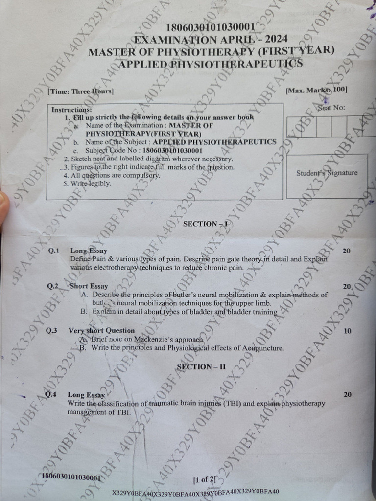 MPT Old Paper | PDF