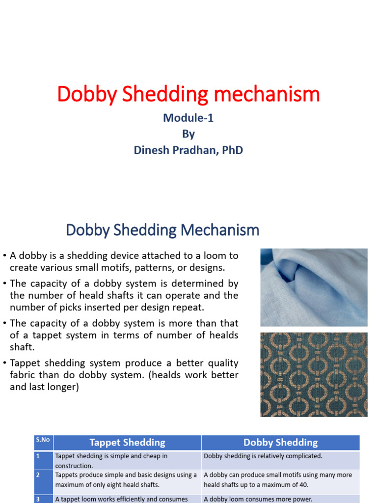 Dobby Shedding Mechanism | PDF | Loom | Textile Arts