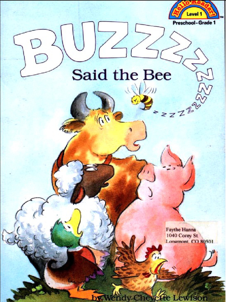Buzz Said The Bee | PDF