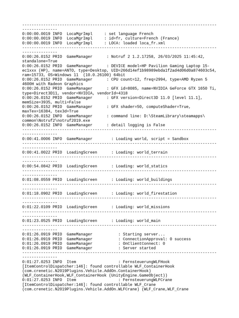 Game Host Log | PDF | Computer Architecture | Computer Hardware