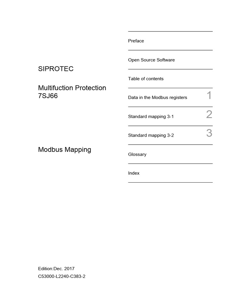 7SJ66 Modbus | PDF | Trademark | Measurement