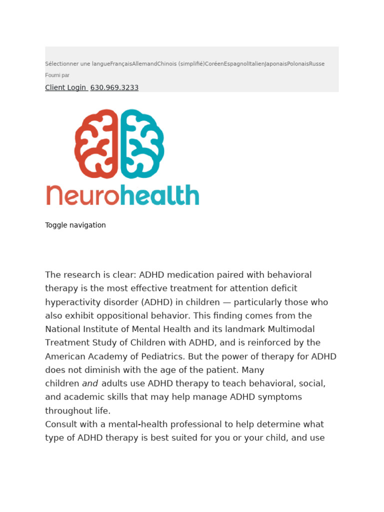 Behavioral Therapy For Children | PDF | Psychotherapy | Attention ...