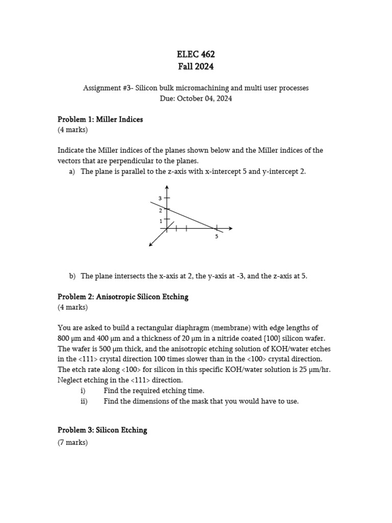 Assignment 3 - MI - Bulk MM - STD PRC | PDF | Semiconductor Device Fabrication | Microtechnology