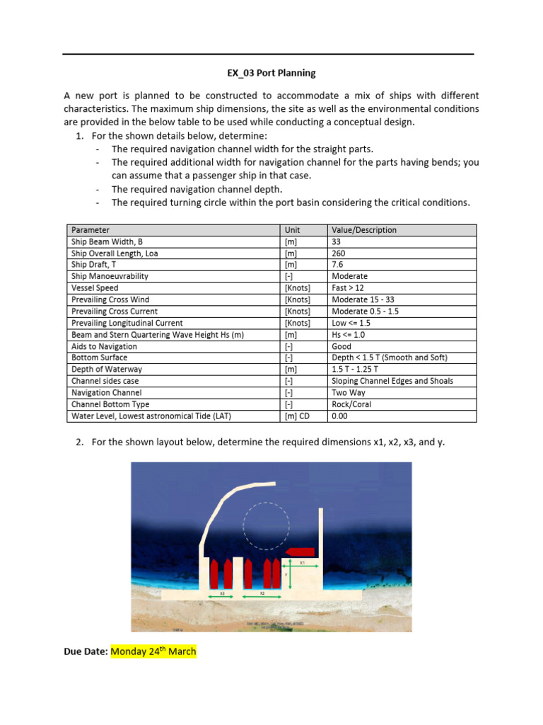 Port Planning and Design Specifications | PDF