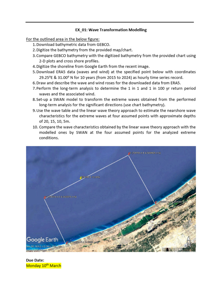 Ex 01 Wave Transformation Modelling Pdf