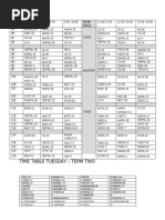 Grade 12 Weekly Class Schedule | PDF