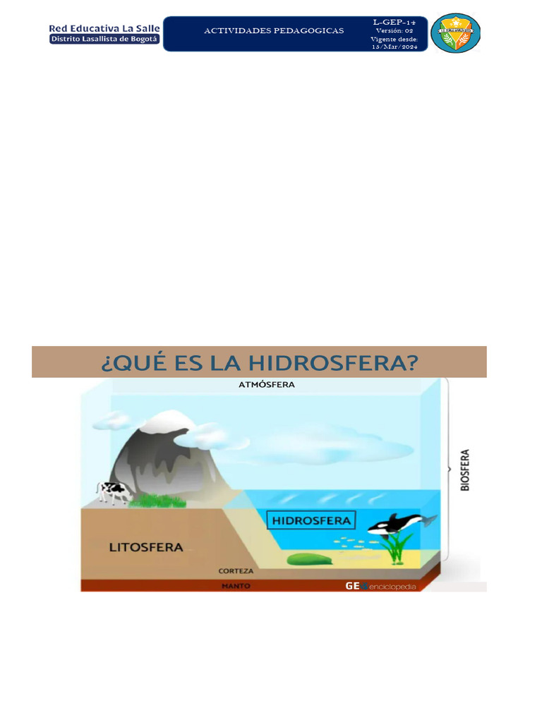Estructura de la Tierra: Hidrosfera | PDF | Agua | Tierra