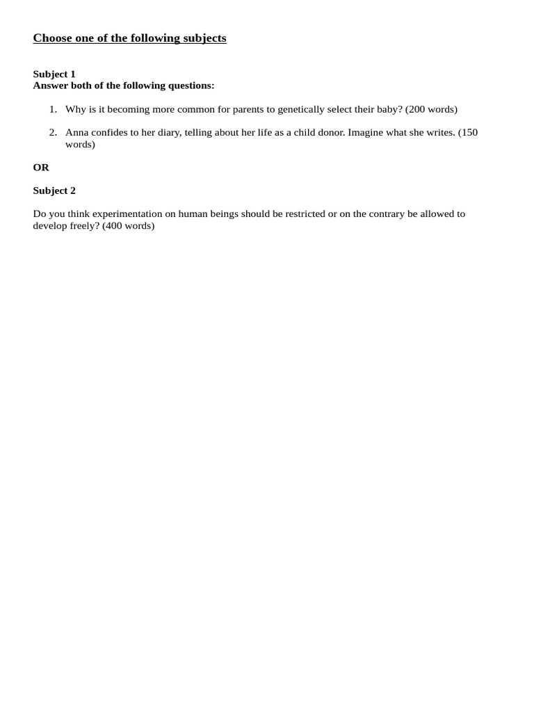 Genetic Selection and Human Experimentation | PDF