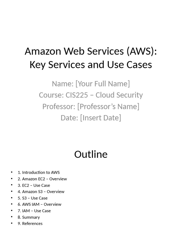 AWS Capstone Presentation | PDF | Amazon Web Services | Cloud Computing