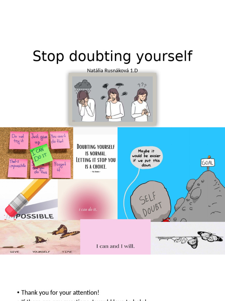 Stop Doubting Yourself | PDF