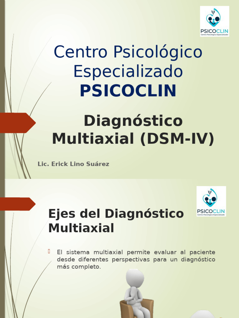 Diagnóstico Multiaxial en DSM-IV | PDF | Manual Diagnóstico y ...