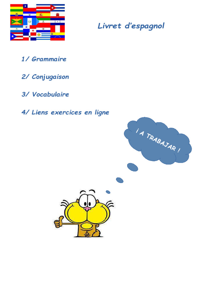 Livret de grammaire espagnole 3ème | PDF | Genre grammatical | Nombre ...