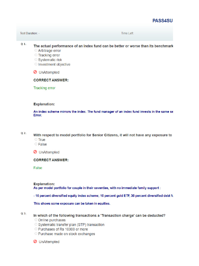 Pass For Sure Set 4 | PDF