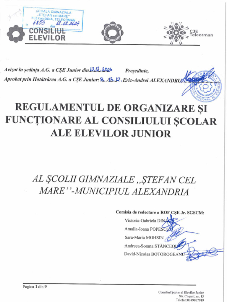 Rof Cșe SGSCM | PDF