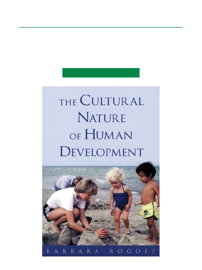 Cultural Nature of Human Development | PDF | Attachment Theory | Parenting