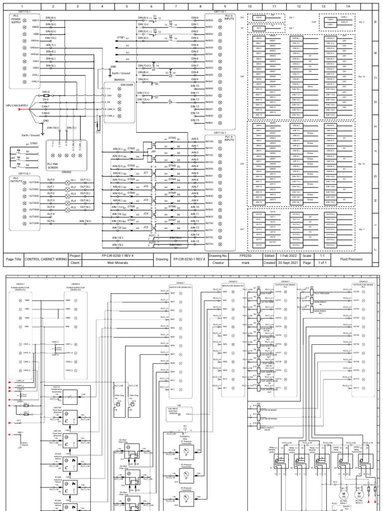 Fp-Cir-0250-1 Hpu - Control Wiring | PDF