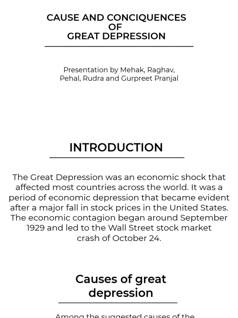 Wepik Uncovering The Causes and Consequences of The Great Depression A ...