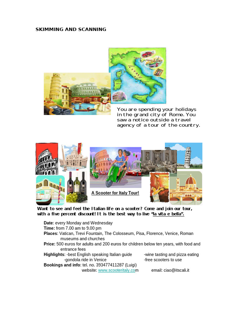 Skimming and Scanning Fun Activities Games Reading Comprehension ...